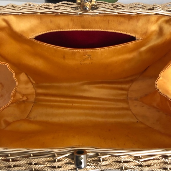 Koret | Bags | Vintage Koret Basket Weave Gold Purse | Poshmark